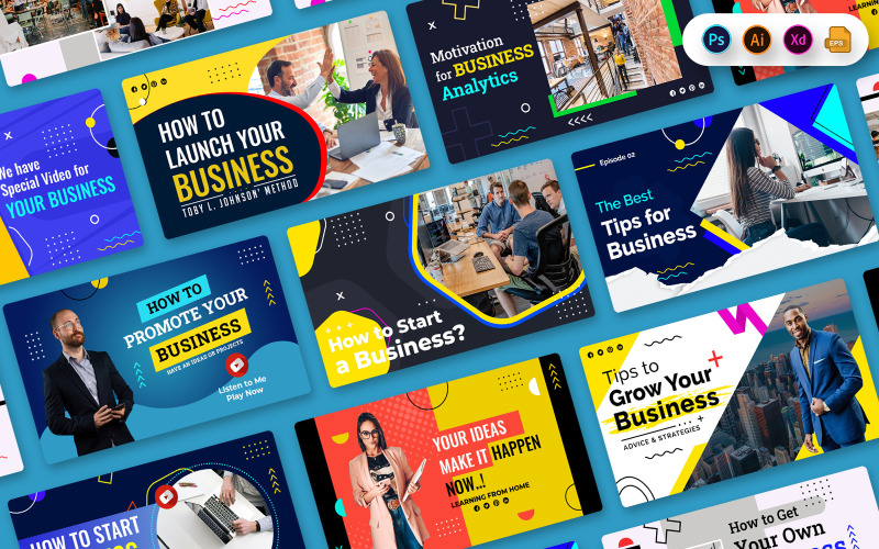 Business Service YouTube Thumbnails #252481 - TemplateMonster