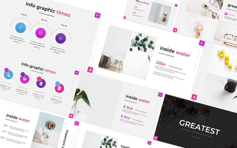 Le meilleur modèle PowerPoint créatif - TemplateMonster
