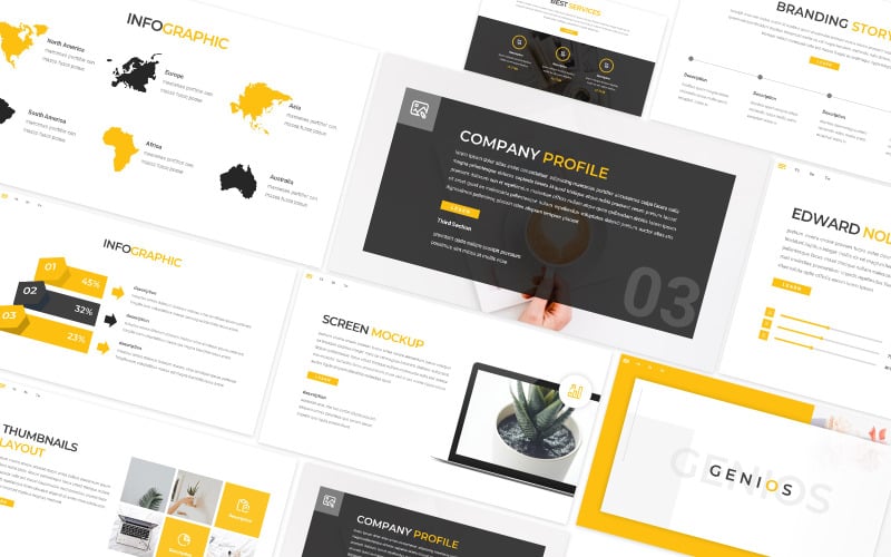 Colour Book Minimalist Keynote Template - TemplateMonster