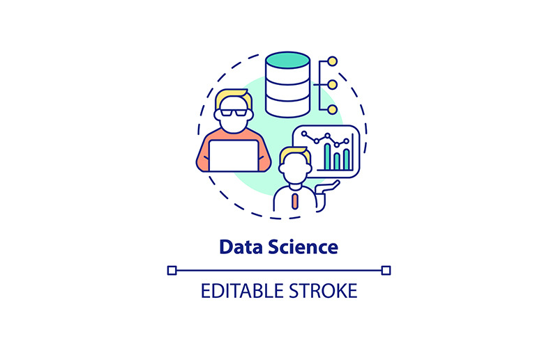 Data Science Concept Icon #253476 - TemplateMonster