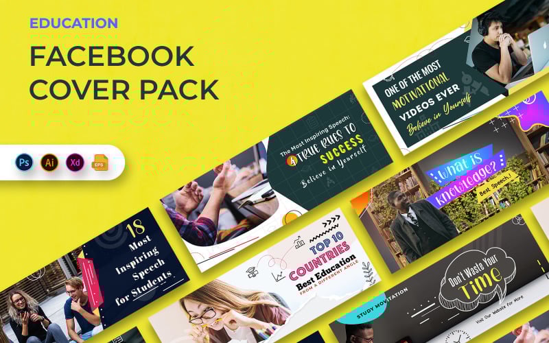 Education and Academy Facebook Cover Banner - TemplateMonster