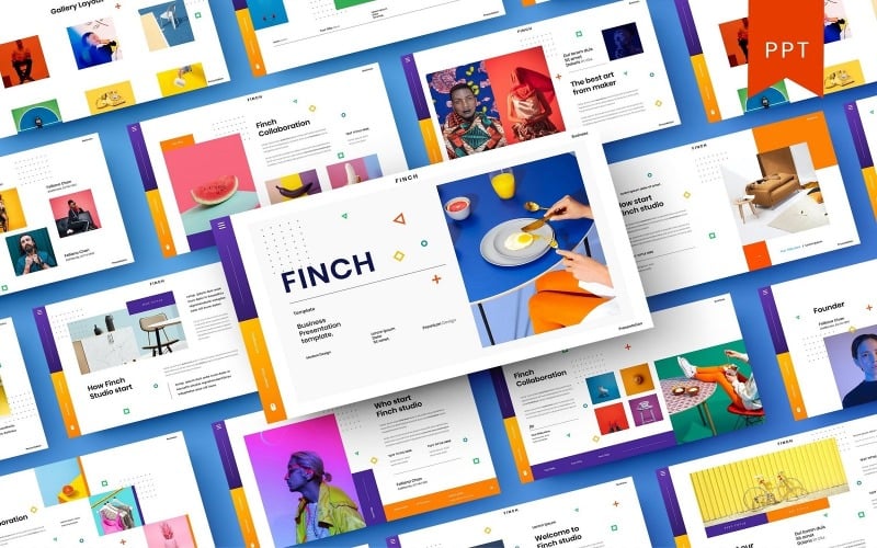 Finch – Business PowerPoint Template - TemplateMonster