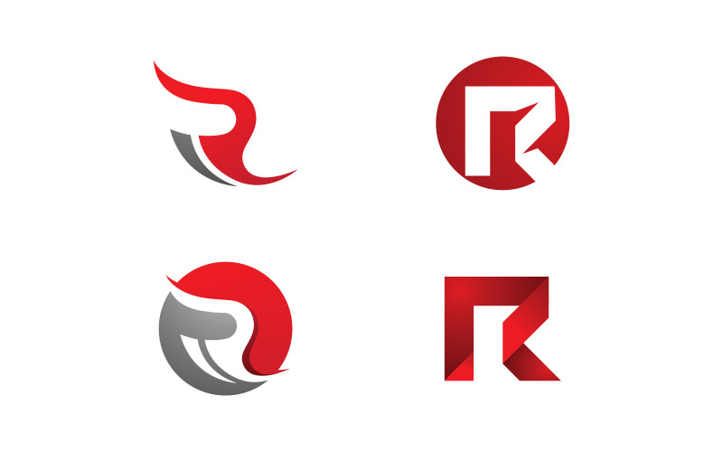 R Letter Logo Vector Symbol V5 #254251 - TemplateMonster