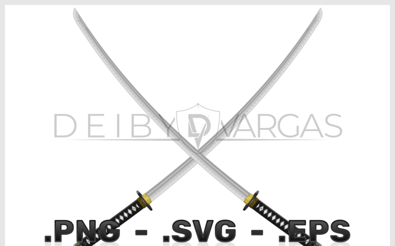 Samurai Katana Swords Vector Design #254292 - TemplateMonster