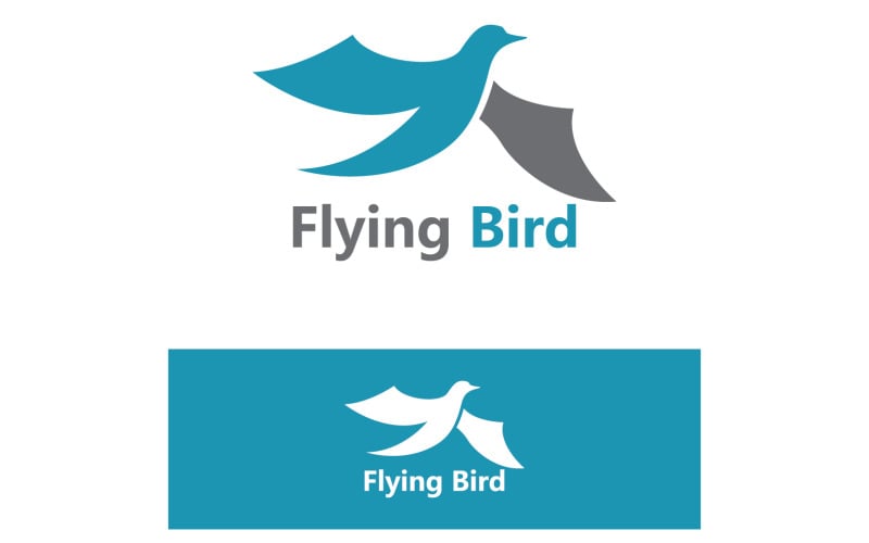 Bird Flying Logo And Symbol Element V4 - TemplateMonster
