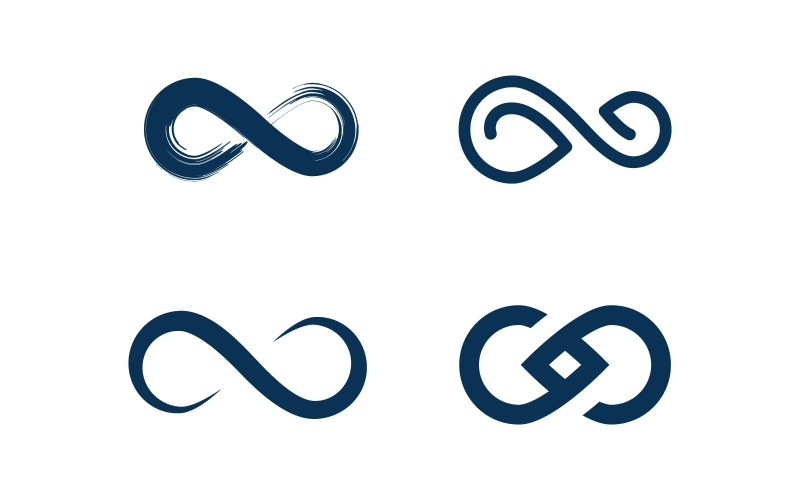 Vecteur de conception d'icône de logo d'infini V5