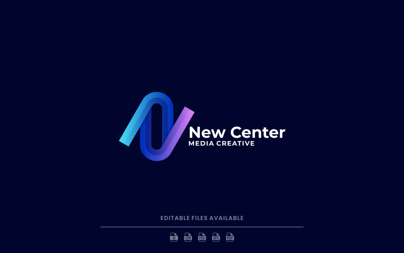 Abstract Media Gradient Logo #255686 - TemplateMonster