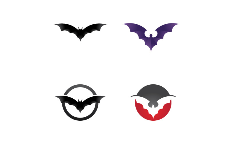 Bat Logo And Icon Animal Logo Vector V1 - TemplateMonster