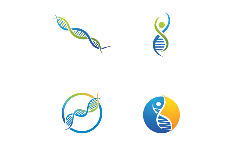 DNA Health Logo And Symbol Vector V17 - TemplateMonster