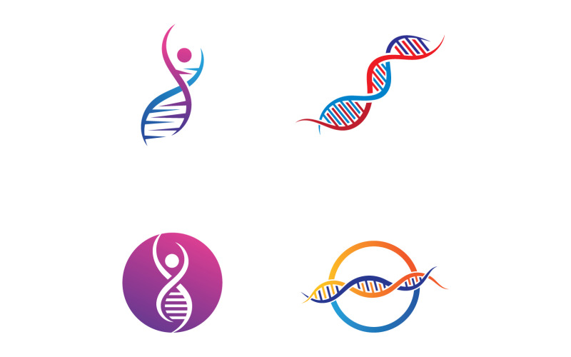 DNA Health Logo And Symbol Vector V19 - TemplateMonster