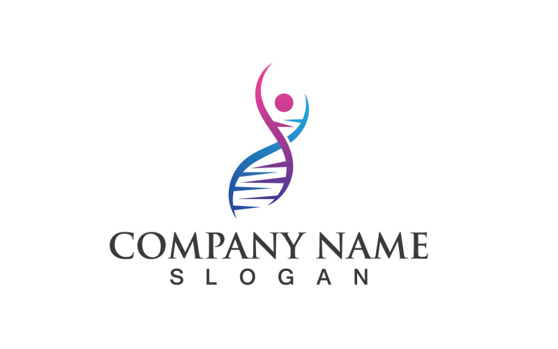 DNA Health Logo And Symbol Vector V1 - TemplateMonster