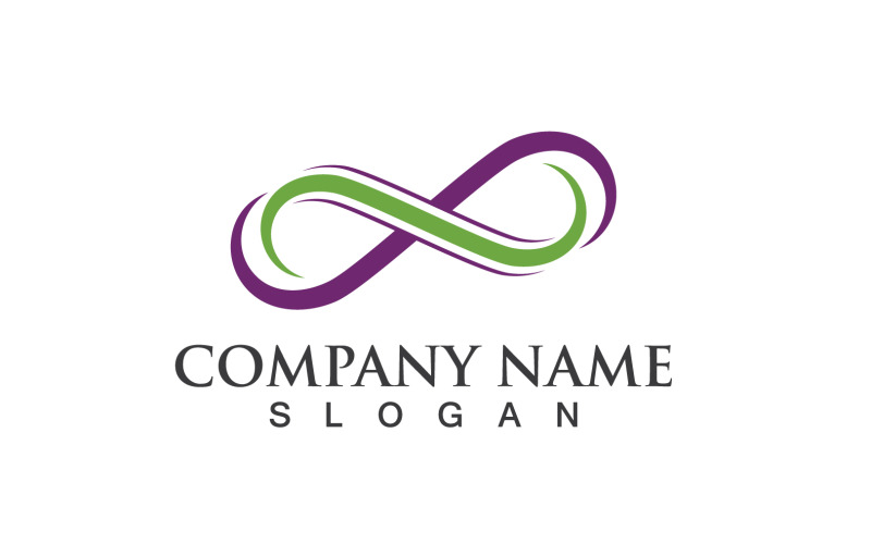 Infinity Line Logo And Symbol Vector Design V15