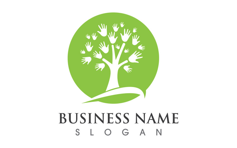 Hand Help Adoption Childreen Logo Social V8 - TemplateMonster