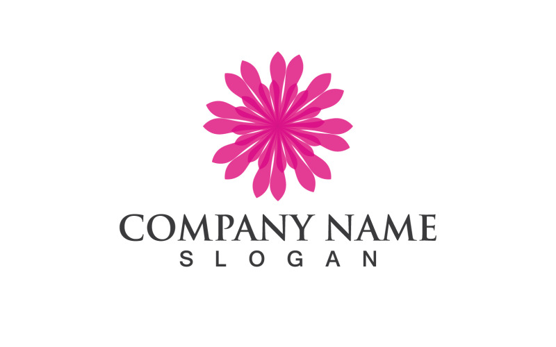 Flower Sign Simbol Logo Decoration Vector V4