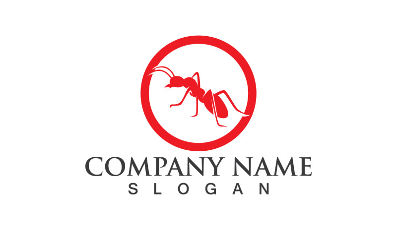 Ant Red Logo And Symbol Vector V24 #257317 - TemplateMonster