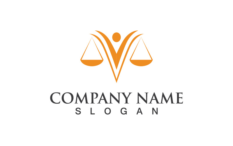 Právo Spravedlnost Logo A Symbol Vektor V3 - TemplateMonster