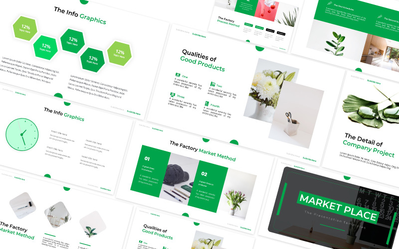 Market Place Powerpoint Template #257409 - TemplateMonster