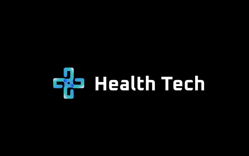 Health Tech Gradient Medical Logo #257987 - TemplateMonster