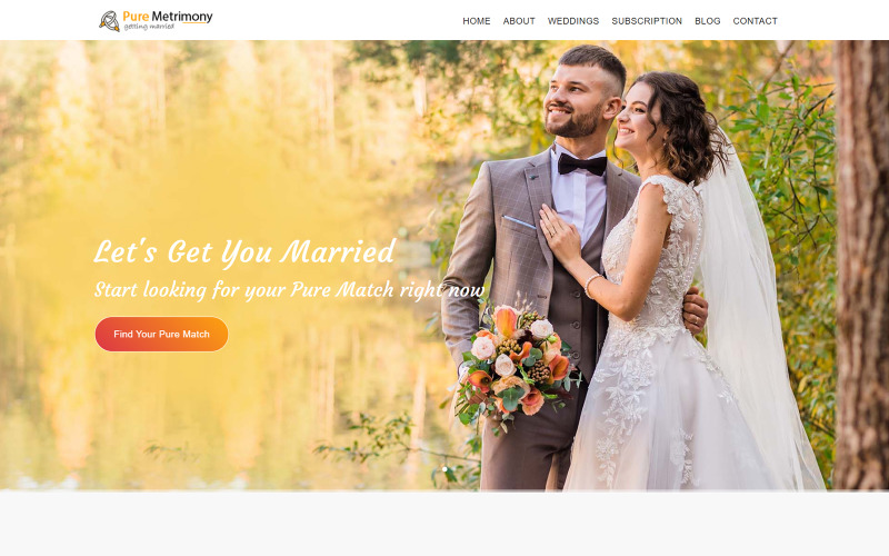 Wedding Html Website Templates - 243 Best Matrimonial Web Themes