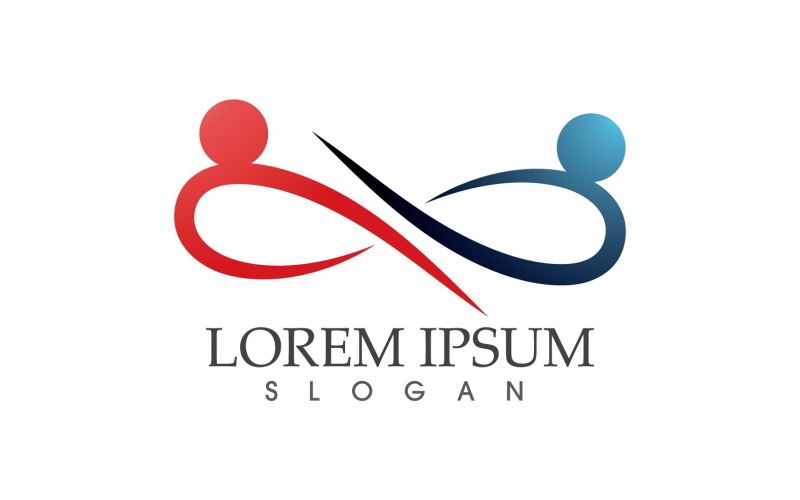 Infinity Loop Line Logo Vector V11 #258580 - TemplateMonster