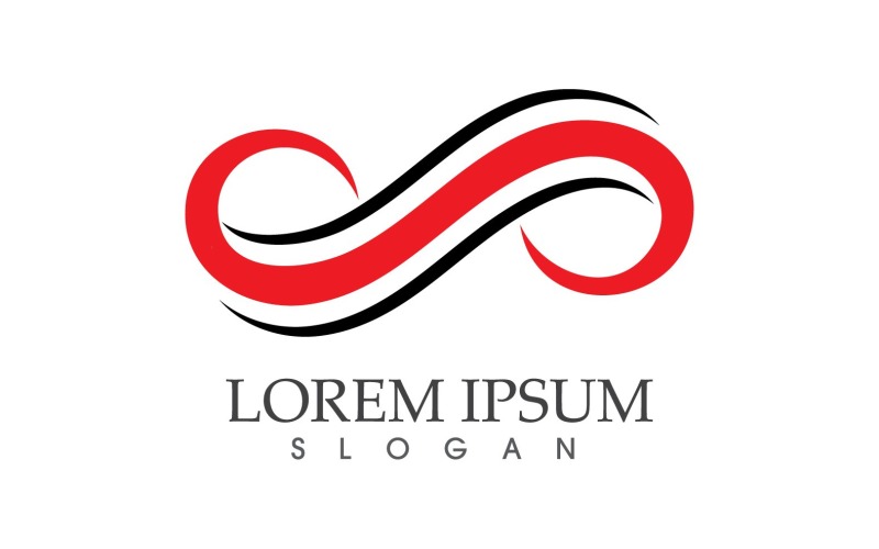 Infinity Loop Line Logo Vector V7 #258576 - TemplateMonster