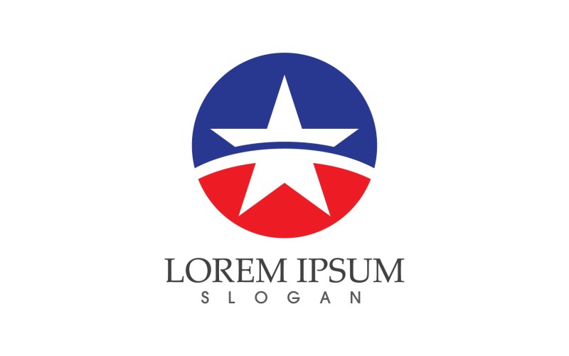 Başarı Yıldız Sembolü Logo Vektör V14 - TemplateMonster