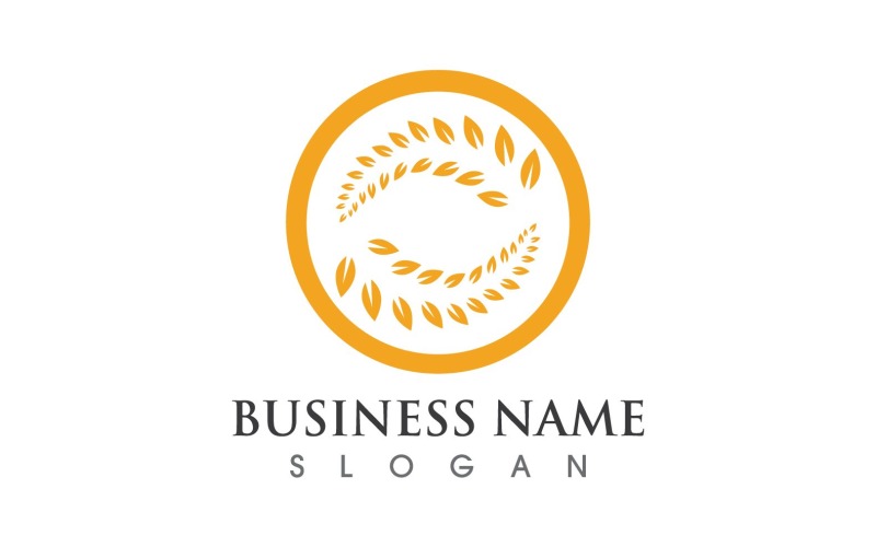 Frumento Cibo Riso Logo Vector V8 #258771 - TemplateMonster