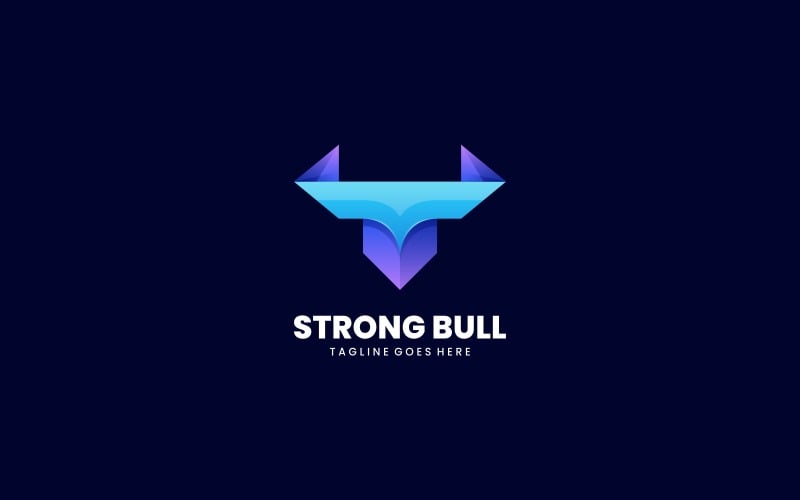 Strong Bull Colorful Logo #258839 - TemplateMonster
