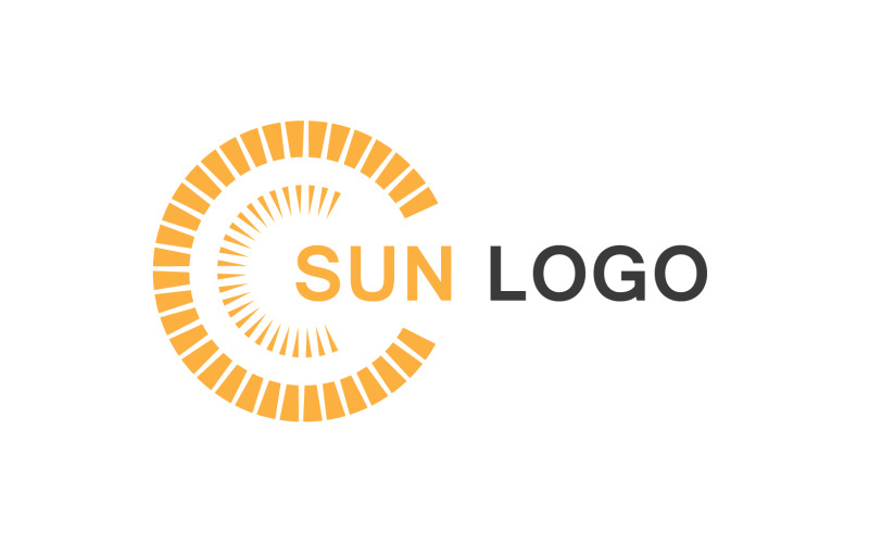 Sun Vector Logo And Symbol V7 #259062 - TemplateMonster