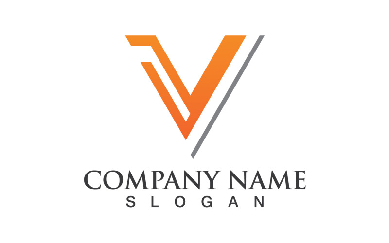 V Business Letter Vector Logo V1 #259077 - TemplateMonster