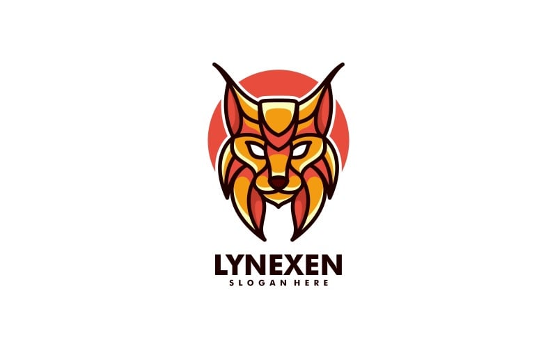 Lynx Simple Mascot Logo Design #259233 - TemplateMonster