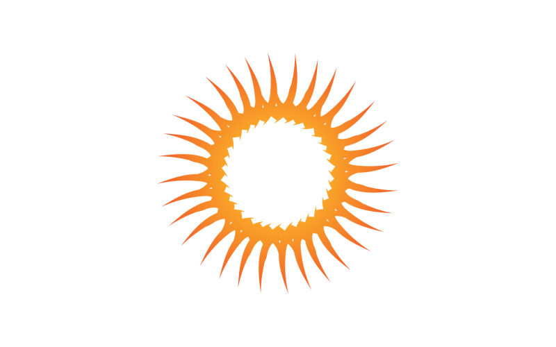 Sol Logo Vector icono plantilla diseño V3 - TemplateMonster