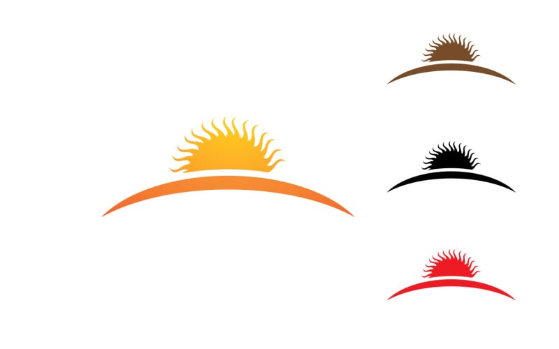 Soleil Logo Vector Icon Template Design V15 - TemplateMonster