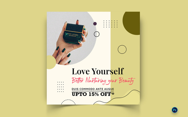 Beauty Salon and Spa Social Media Post Design Template-49