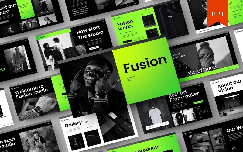 Fusion – Busines PowerPoint Template - TemplateMonster