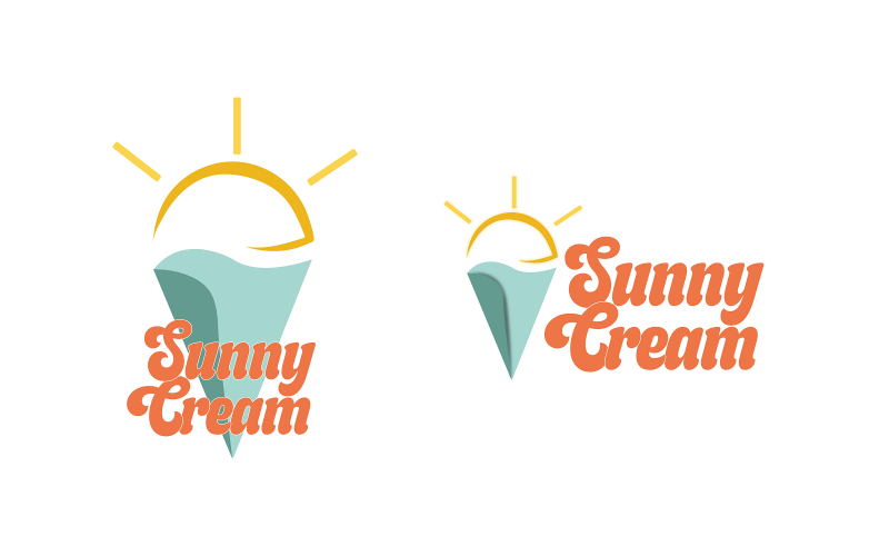 Sunny Ice Cream Logo Template #259634 - TemplateMonster