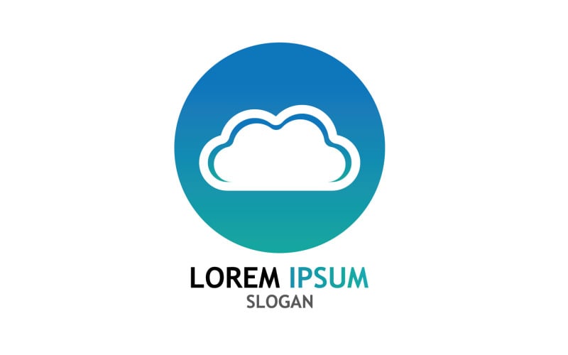 Cloud Logo Vector Template And Symbol V4 - TemplateMonster