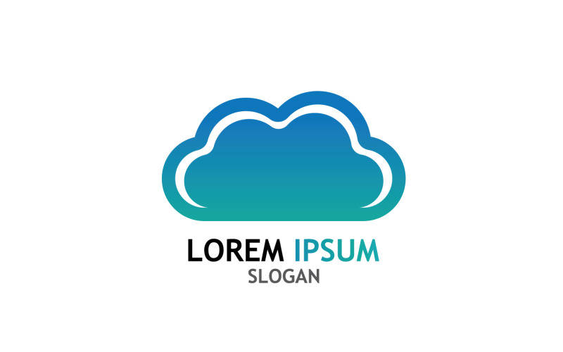 Cloud Logo Vector Template And Symbol V8 - TemplateMonster