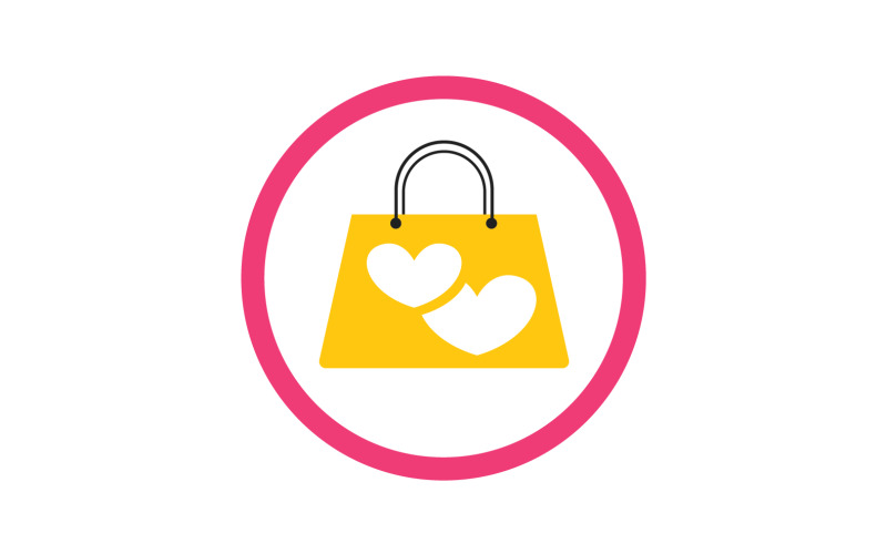 Negozio Online Logo Modello Icona Vettore Design V11