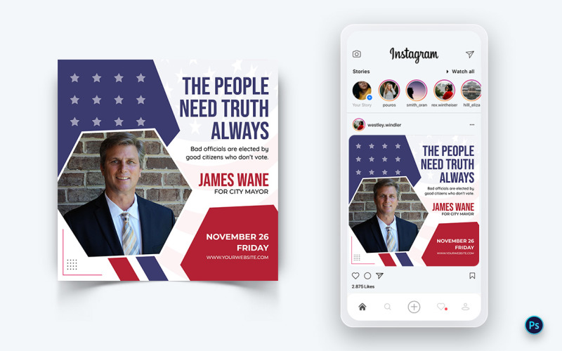 Political Campaign Social Media Post Design Template-07