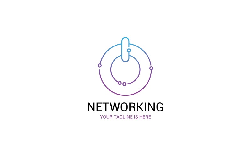 Computer- und Netzwerk-Logo-Vorlage V2 - TemplateMonster