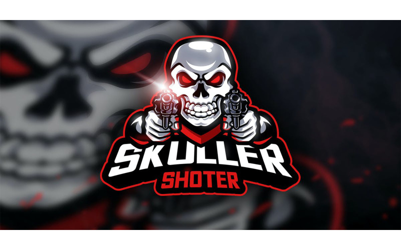 Skuller Shoter - Mascot & Esport Logo - TemplateMonster