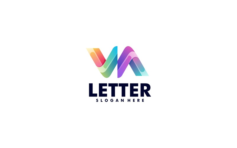 Letter Gradient Colorful Logo Style #261673 - TemplateMonster