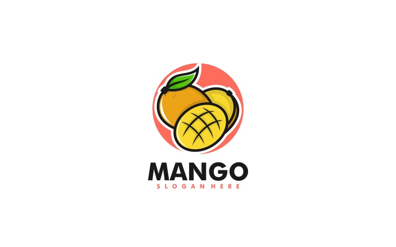 Mango Simple Mascot Logo Design #261695 - TemplateMonster