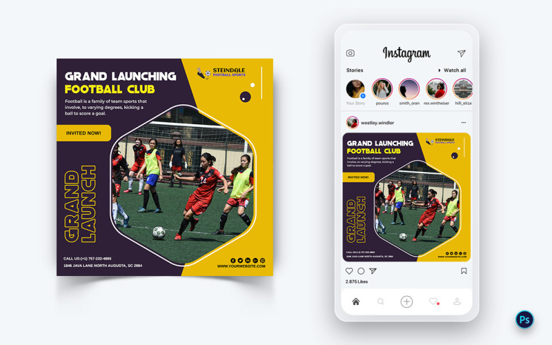 Sport Tournaments Social Media Post Design Template-03