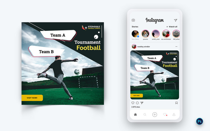 Sport Tournaments Social Media Post Design Template-05