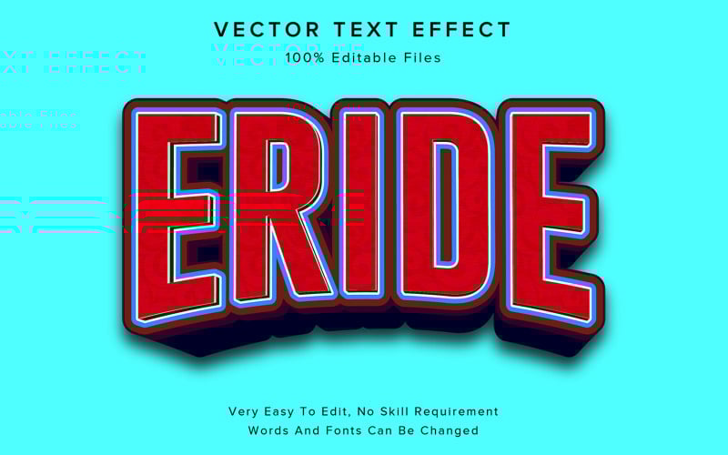Editable Text Effect Red Style #262091 - TemplateMonster