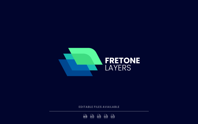 Modèle de logo coloré de couches #262261 - TemplateMonster