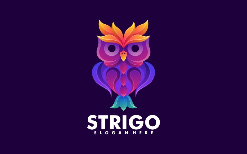 Vektor-Eulen-buntes Logo-Design #262265 - TemplateMonster
