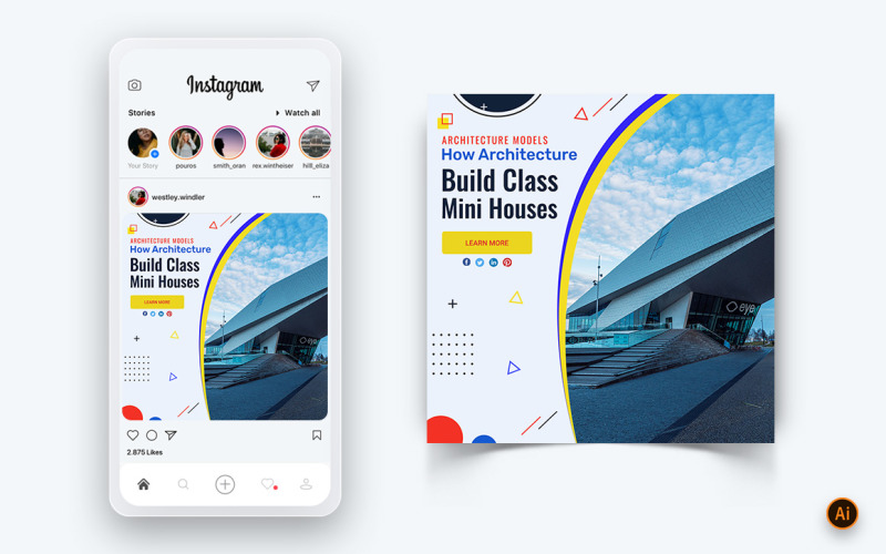 Architecture Design Social Media Post Design Template-15
